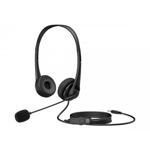 HP G2 - Headset - on-ear - wired - 3.5 mm jack - shadow black - for HP ...