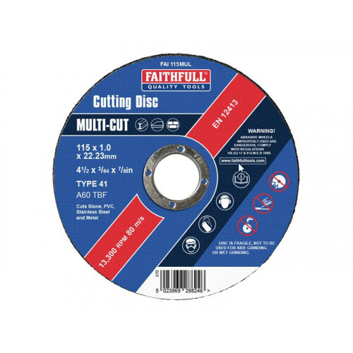 Multi Purpose Cutting Disc 115 x 1.0 x 22.23mm Pack 10 Hunt Office Ireland