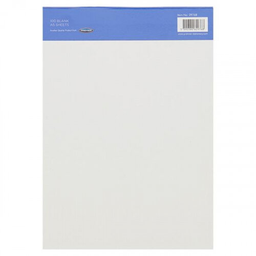 BROOKLAND BOND A5 WRITING PAD 100 SHEETS - WHITE PLAIN - Hunt Office ...