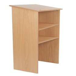 Beech Wooden Lecterns with 2 Storage Shelves - Hunt Office Ireland