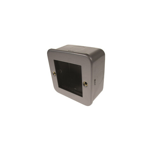 Steel Single Gang Metal surface Media Box - Hunt Office Ireland