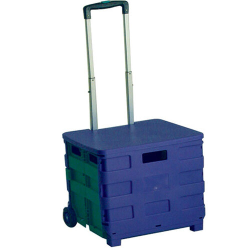 Folding Container Trolley/Lid Blue/Green 379531 - Hunt Office Ireland