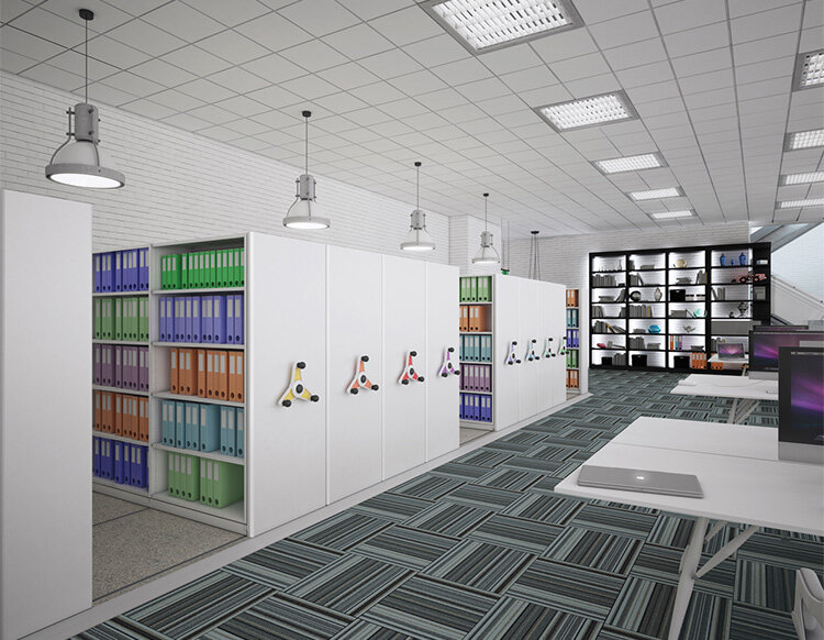 Kinetic Mobile Shelving System - Hunt Office Ireland