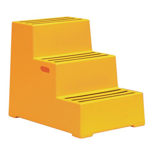 Plastic Safety Step 3-Step Yellow 325100 - Hunt Office Ireland