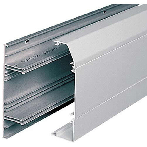 3 Compartment Dado Trunking 3m lgth - White - Hunt Office Ireland