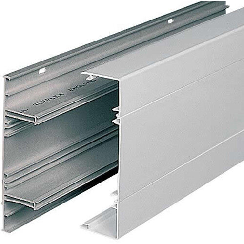 3 Compartment Dado Trunking - White - Hunt Office Ireland