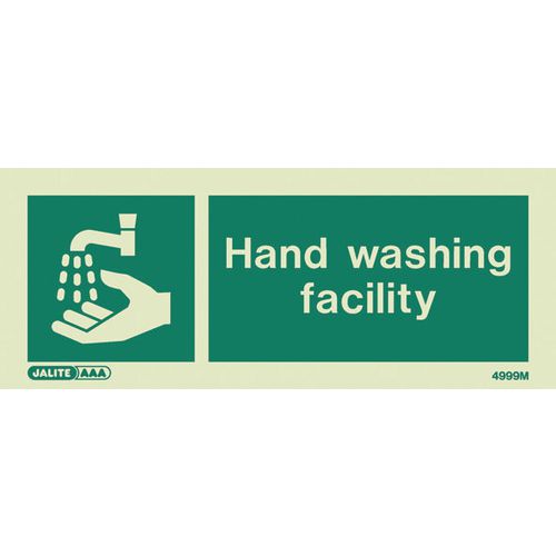 Photoluminescent Rigid Plastic Sign 200X80mm Single Sided Water ...