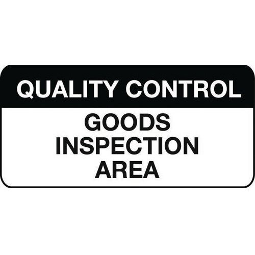 Quality Management Labels Quality Control Goods Inspection Area Roll Of ...
