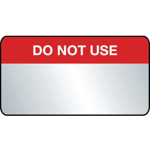 Jumbo Aluminium Foil Labels Do Not Use Roll Of 250 - Hunt Office Ireland