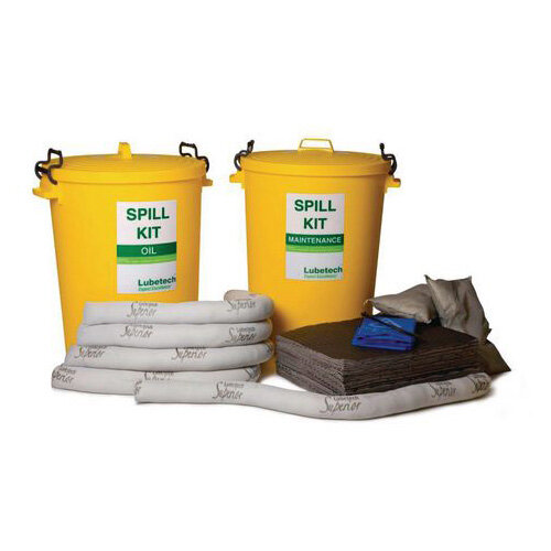 80L Circular Polybin Drum Spill Kit Chemical - Hunt Office Ireland