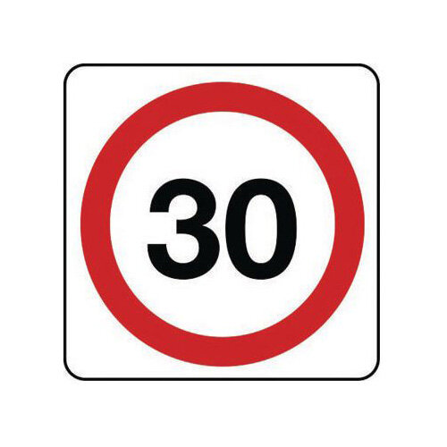 Reflective General Traffic Sign 30 Mph - Hunt Office Ireland
