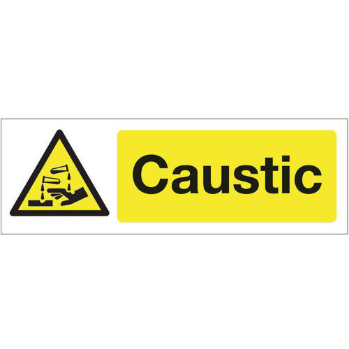 Sign Chemical And Substance Hazards Caustic - Hunt Office Ireland