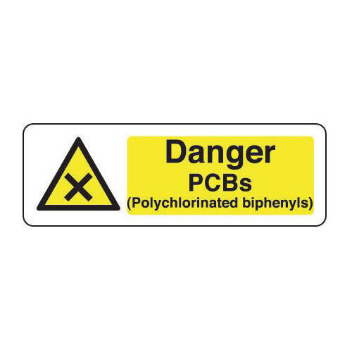 PVC Chemical And Substance Hazards Sign Warning Pcbs - Hunt Office Ireland