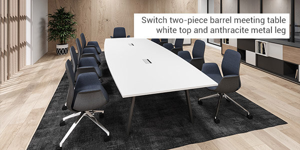 Square Metal Leg Boardroom Tables - HuntOffice.ie