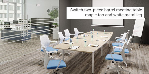 Square Metal Leg Boardroom Tables - HuntOffice.ie